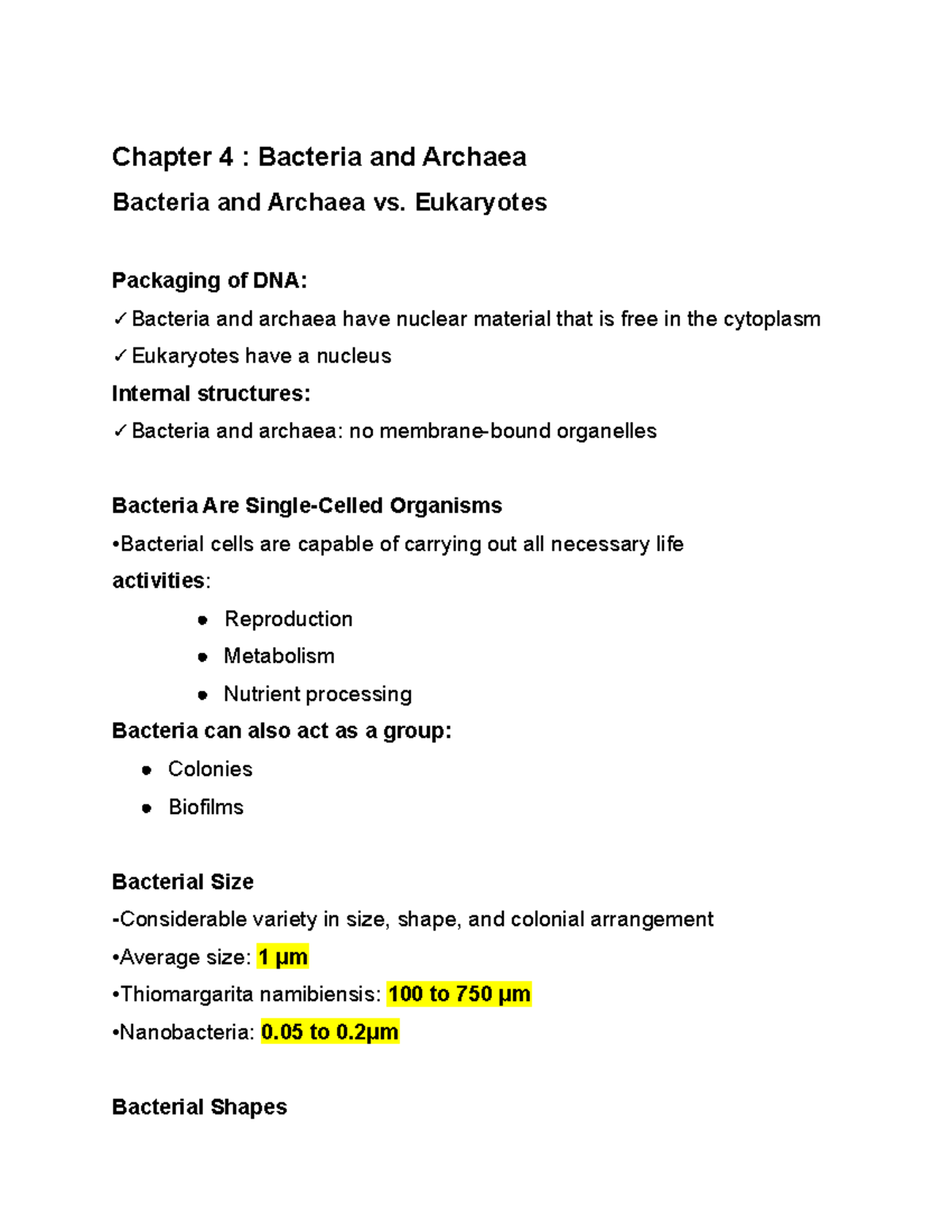 Chapter 4 - Bacteria and Archaea - Chapter 4 : Bacteria and Archaea ...