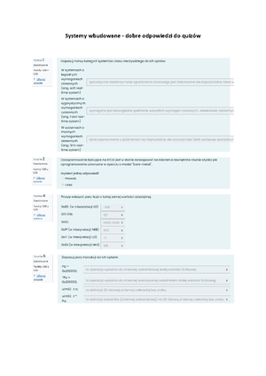 Baza-Pytań-Systemy-Wbudowane - Dopasuj nazwy kategorii systemów czasu ...