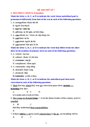 Thursday test - This test shall not be copied or shared - Ex. 1 ...