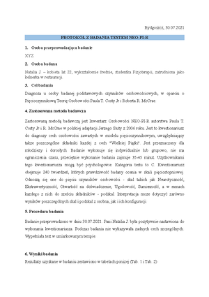 Kwestionariusz SOC-29 I Normy stenowe dla Kwestionariusza SOC Antonovsky - KWESTIONARIUSZ ...