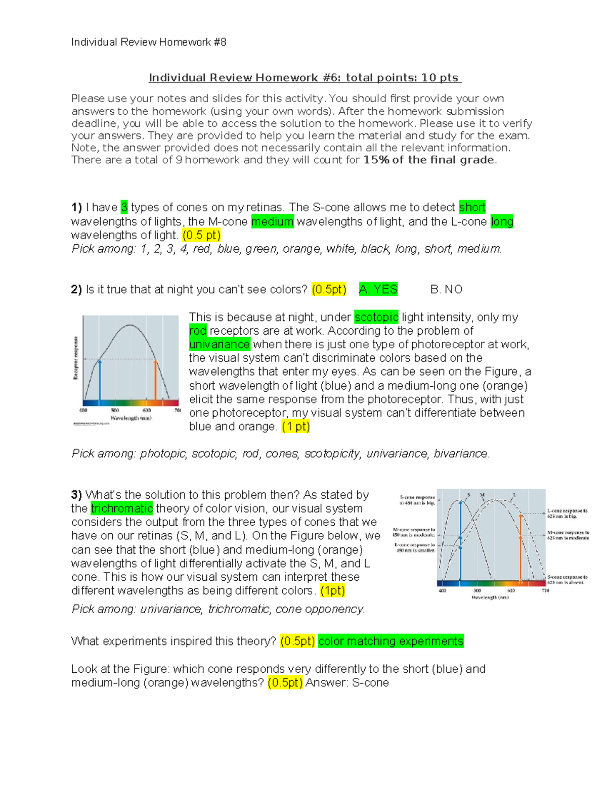 Individual Review Homework #8 for students - Individual Review Homework ...