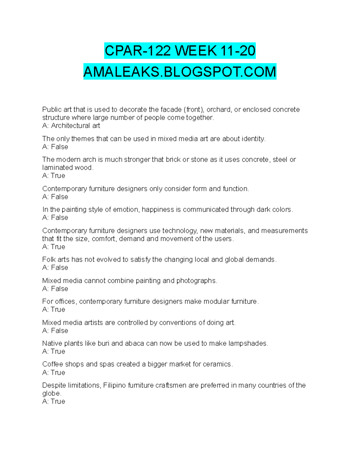 CPAR-122 Week 11-20 - AAAAAAAAAAAA - CPAR-122 WEEK 11- AMALEAKS.BLOGSPOT Public art that is used ...