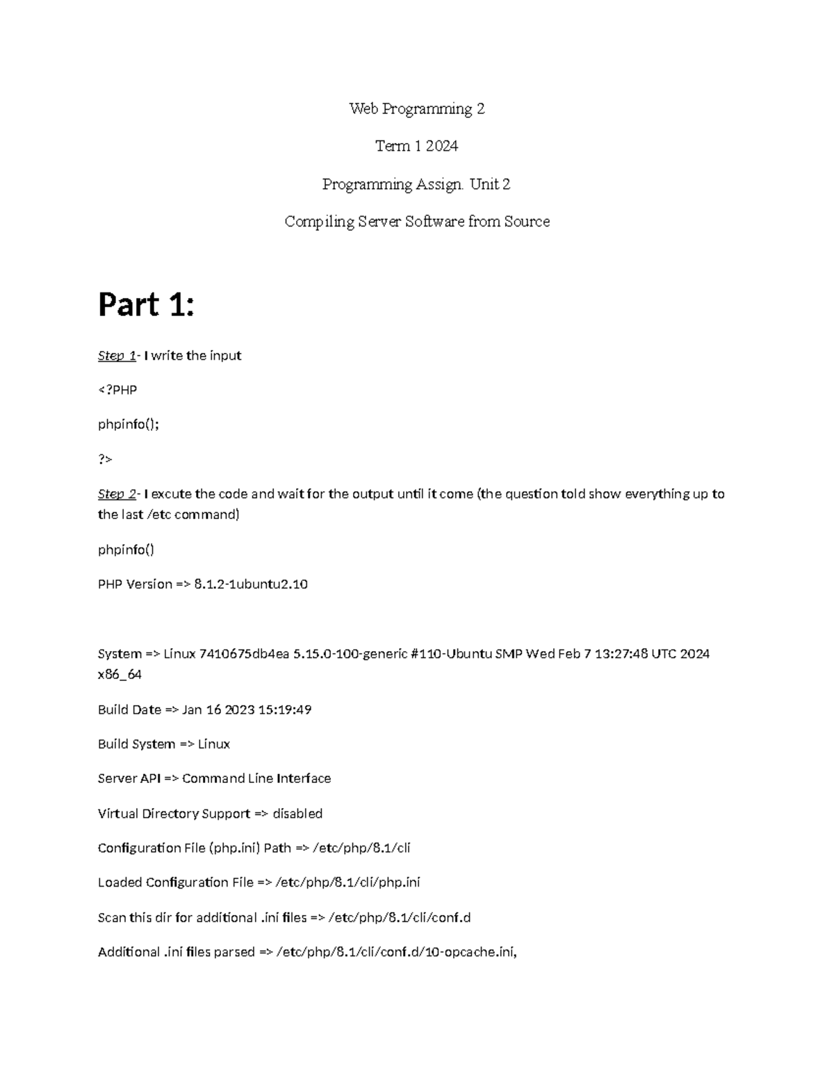 Web Programming 2 - ......... - Web Programming 2 Term 1 2024 Programming Assign. Unit 2 ...