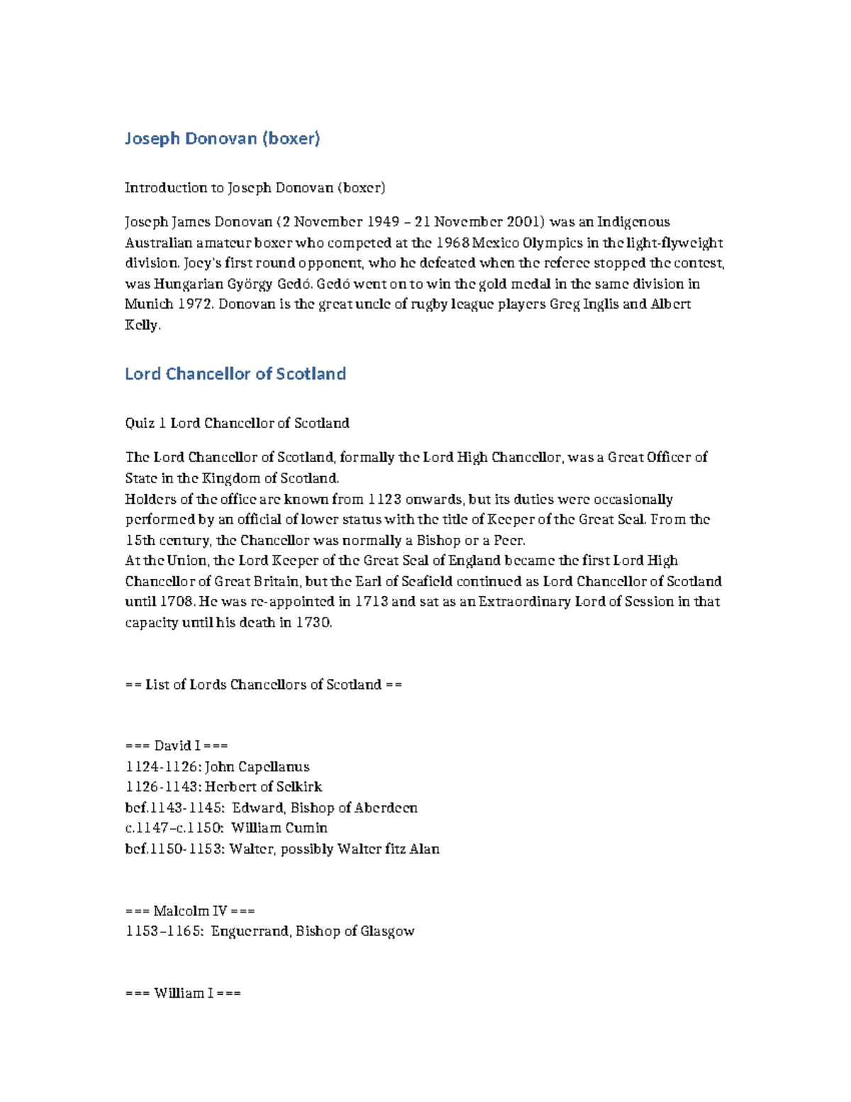 POLS157 Lecture-Note Joseph Donovan (boxer) - Joseph Donovan (boxer ...