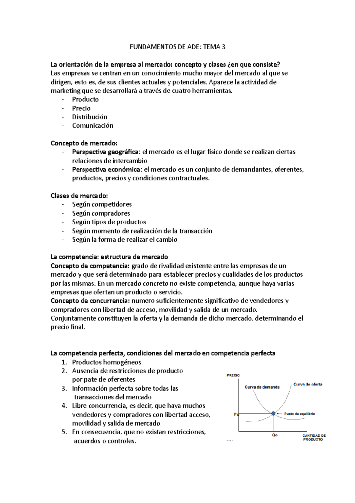 Fundamentos DE ADE- TEMA 3 - FUNDAMENTOS DE ADE: TEMA 3 La orientación de la empresa al mercado ...