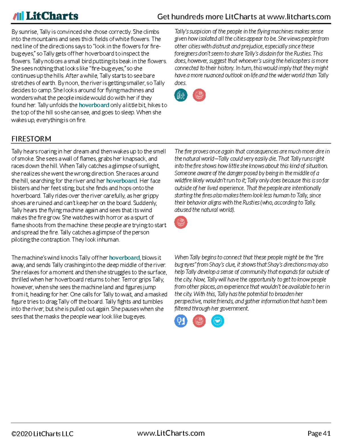 Uglies-Lit Chart 41 - The document concludes with a final set of 10 ...