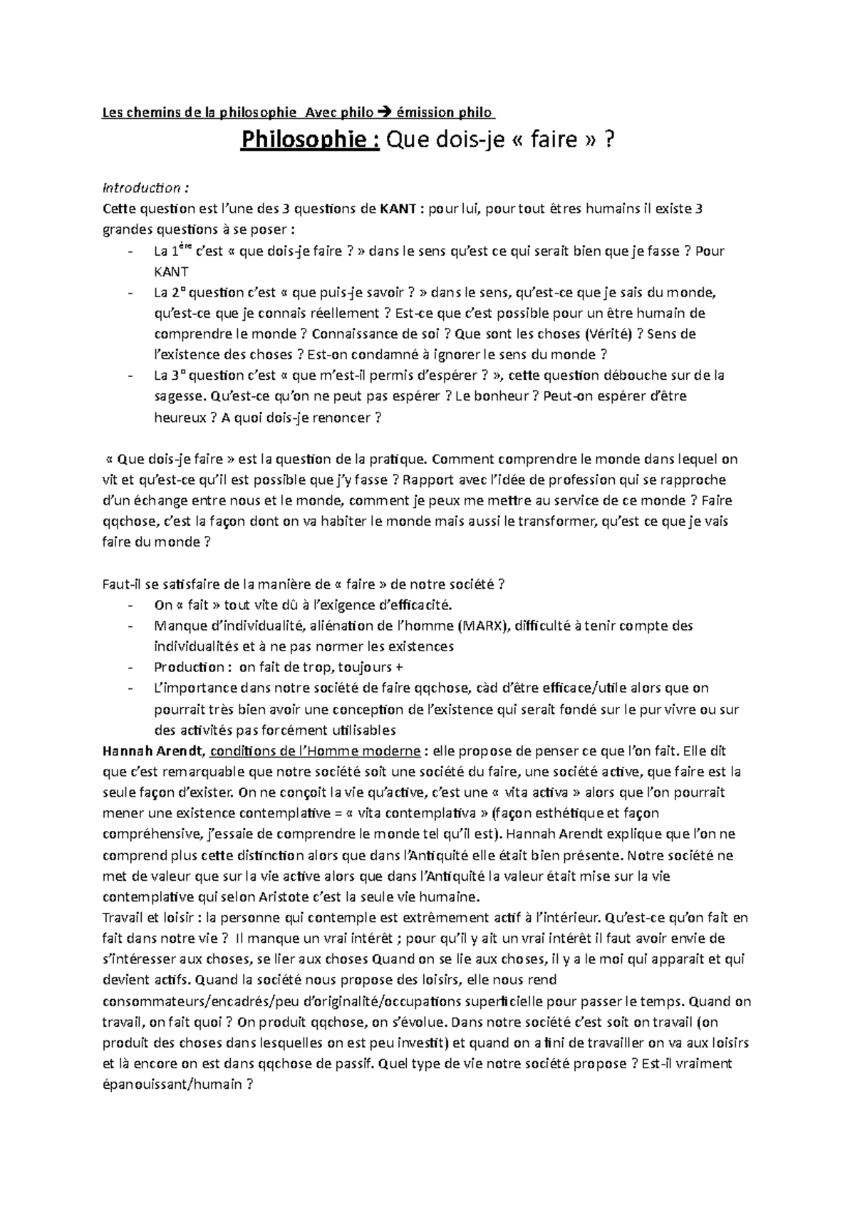 Philosophie - introduction - Les chemins de la philosophie Avec philo ...