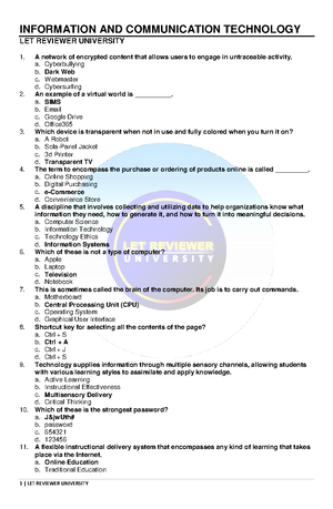 2. Educational Technology PART 2 - LET Reviewer Professional Education ...