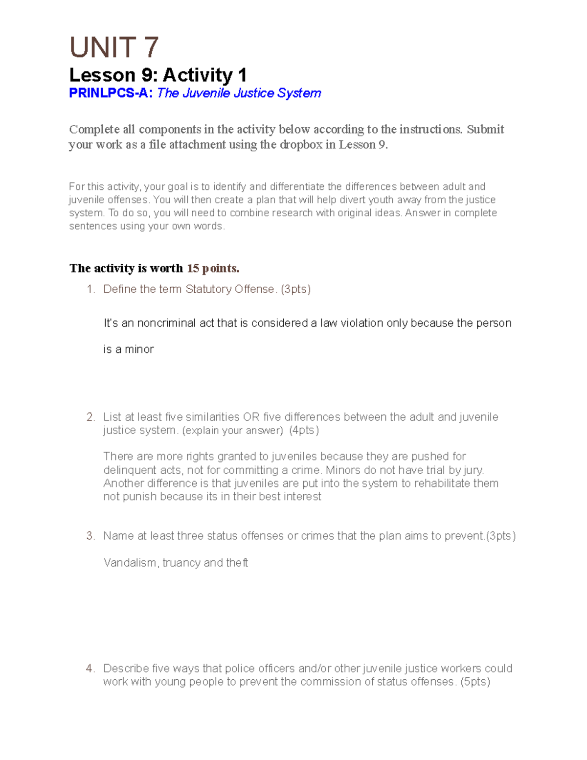Unit 7, L9, Activity 1 Portfolio Instructions - UNIT 7 Lesson 9 ...