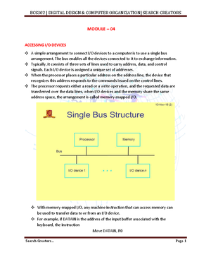 Ddco Bcs302 Module 5 Notes Module 5 Basic Processing Unit
