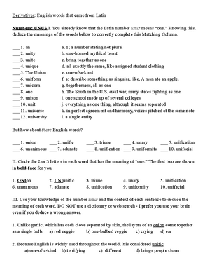 Derivatives numbers and objects 2020 - Derivatives: English words that ...