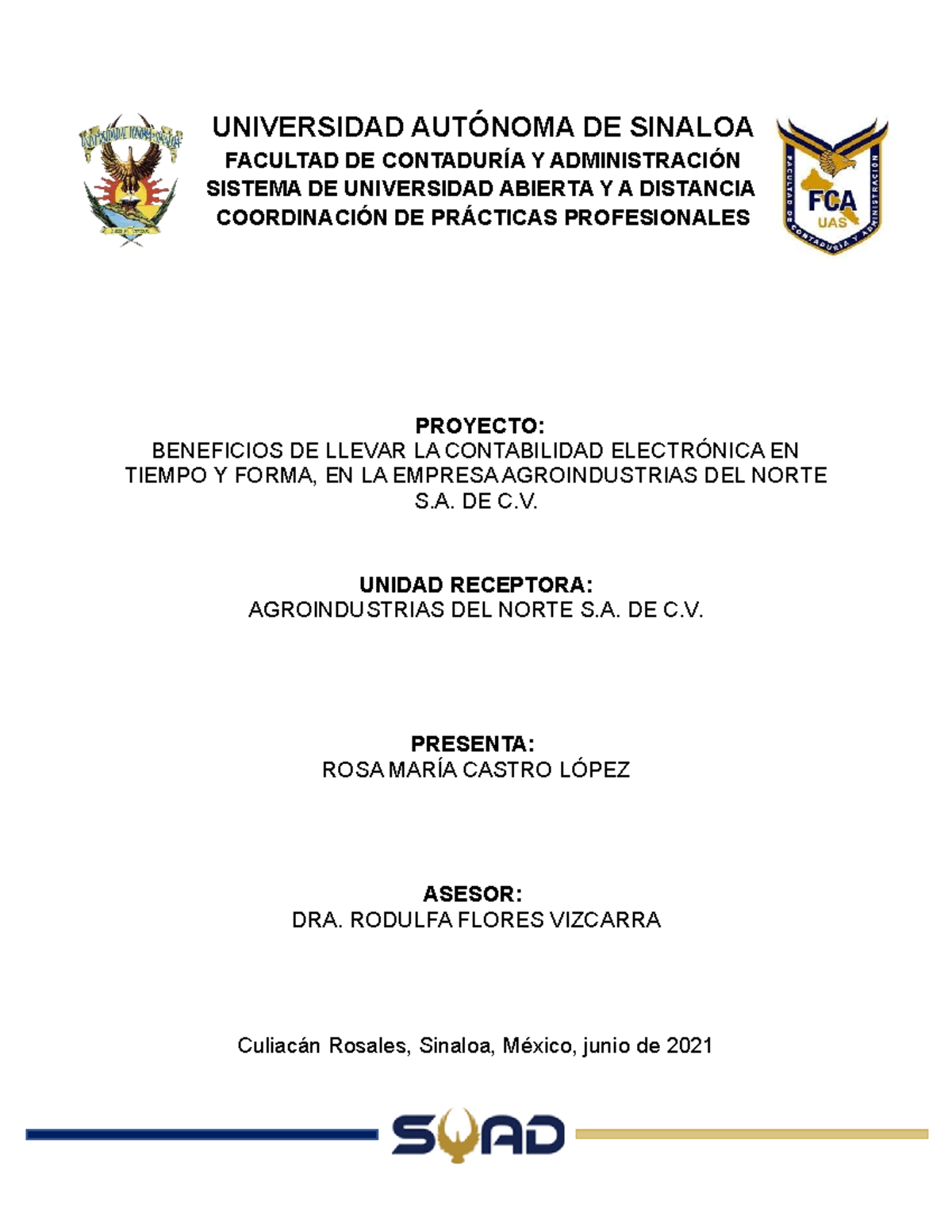 Plantilla Informe Final PPS SUAD Autorizada - UNIVERSIDAD AUTÓNOMA DE ...