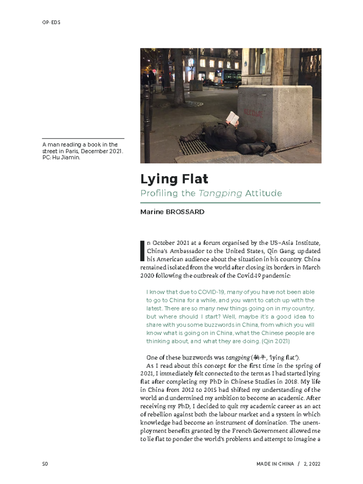 Lying Flat - Profiling the Tangping Attitude - Lying Flat Profiling the ...