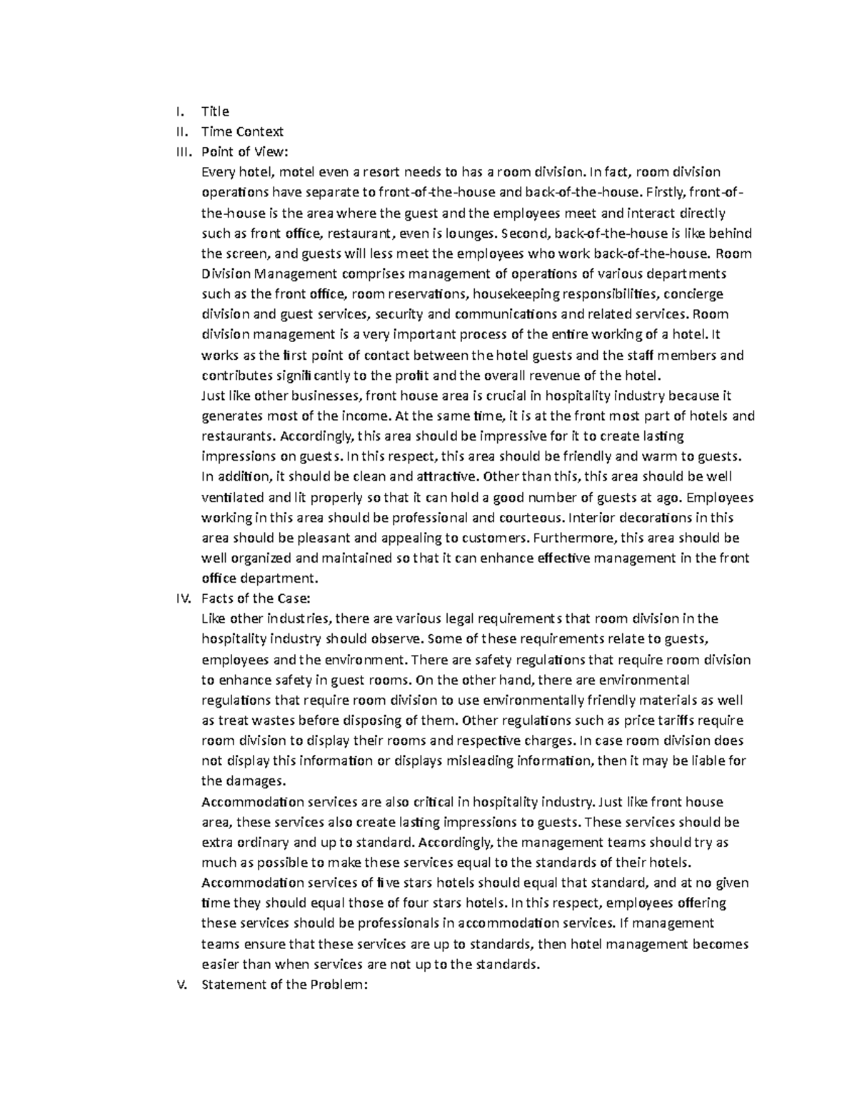 Ceejay - this is under case study - I. Title II. Time Context III ...