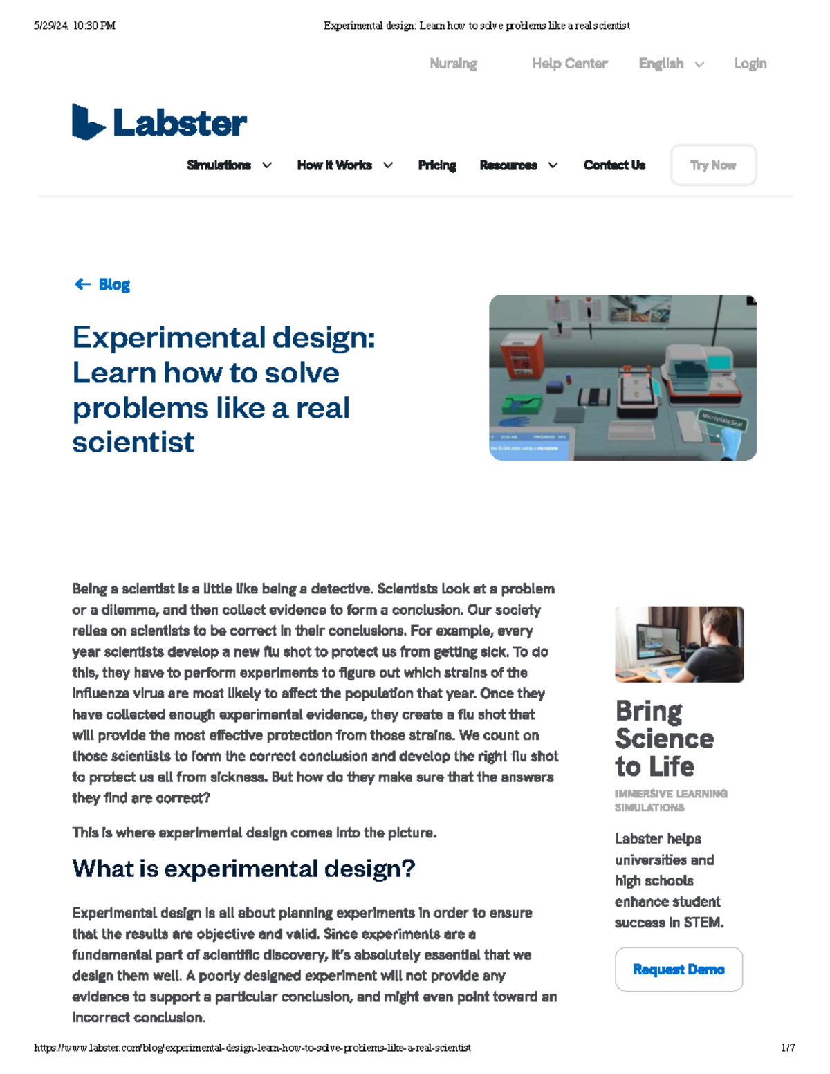 Experimental design Learn how to solve problems like a real scientist 2 ...
