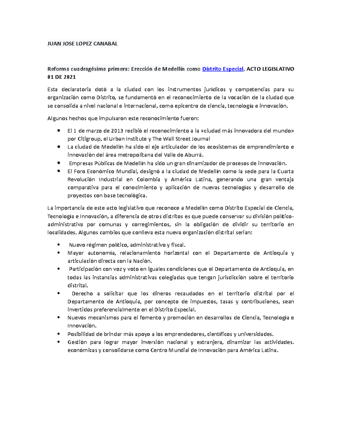 Reforma Cuadragesima Primera - JUAN JOSE LOPEZ CANABAL Reforma ...