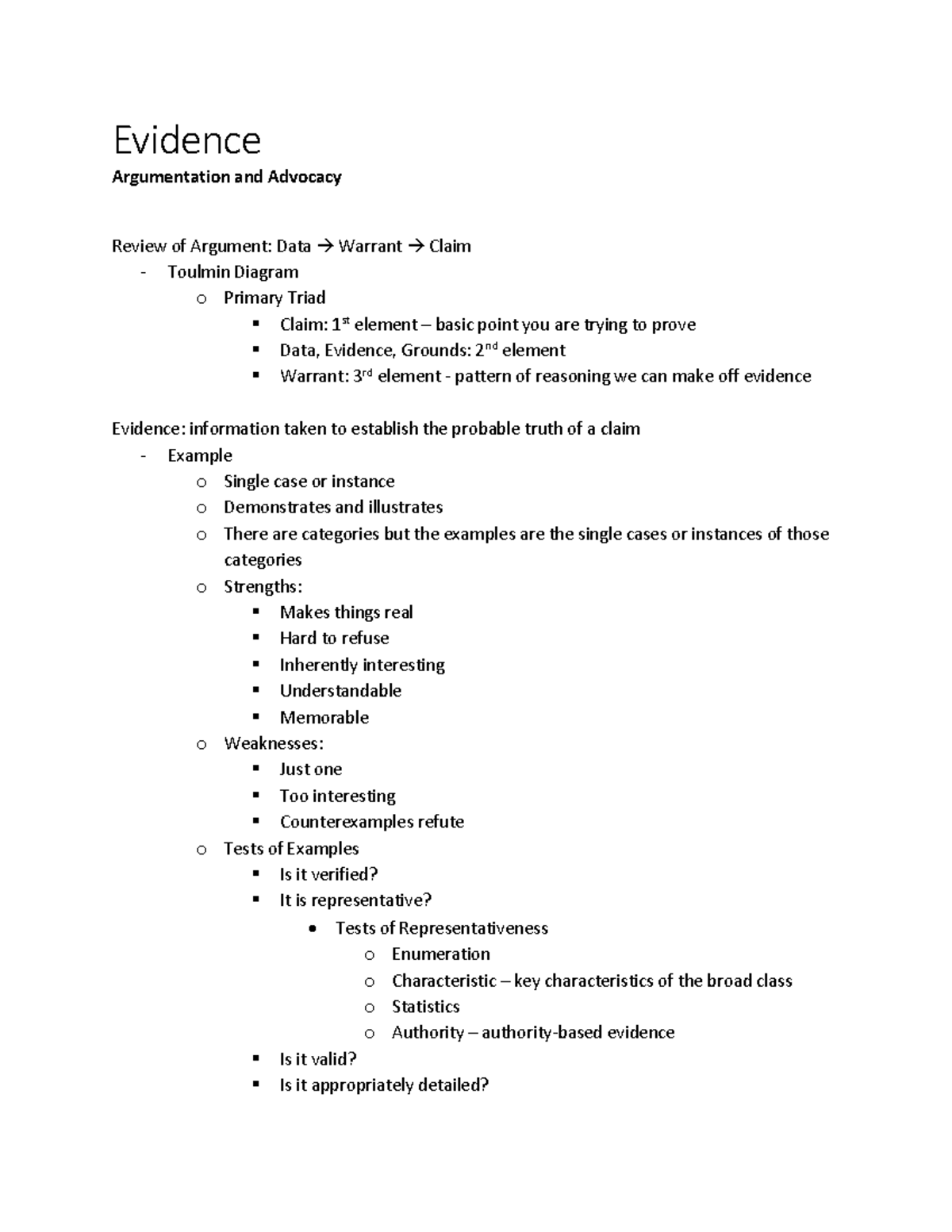 Evidence - § What was the population? – what should be counted § Is the ...