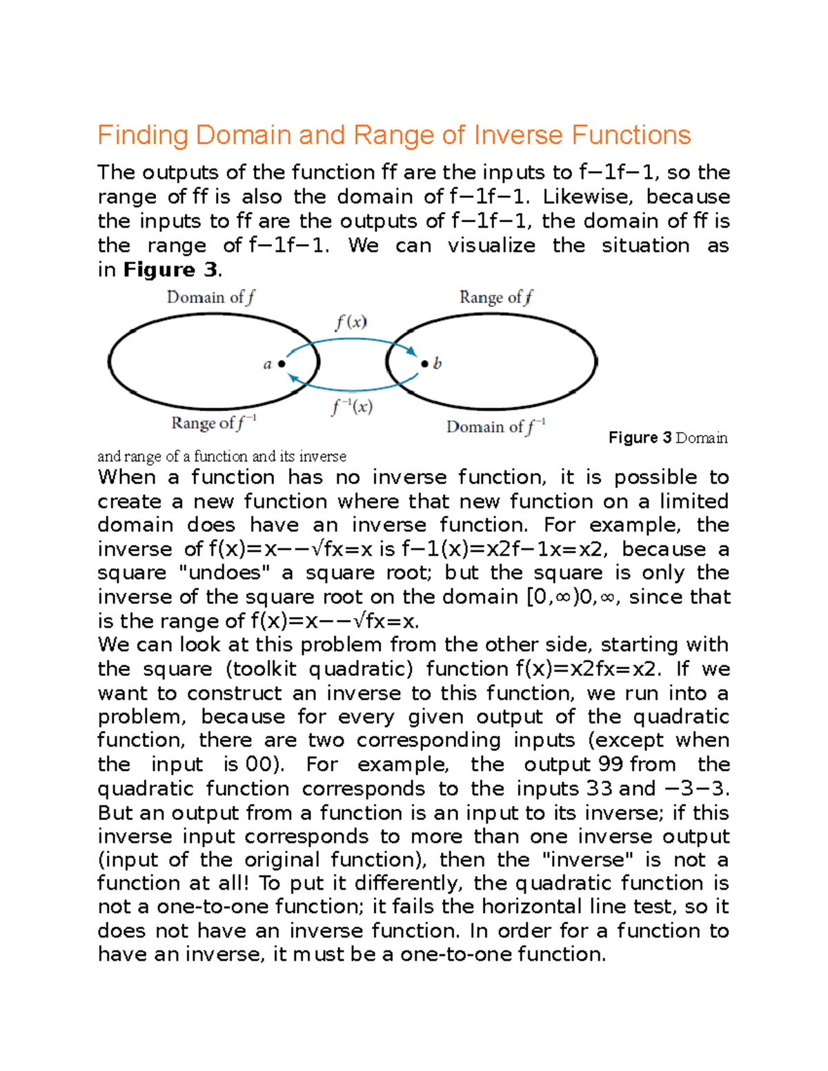 1-4 Reading and Participation Activities Inverse Functions 2 - Finding ...