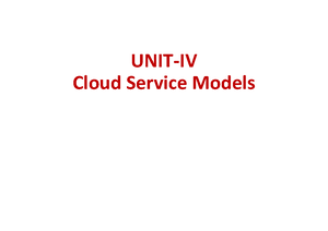 System Modeling, Clustering AND Virtualization - Cloud Computing - Studocu