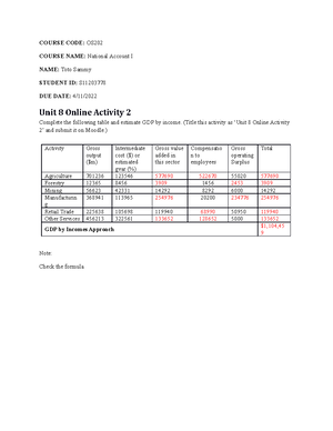 [Solved] Key subject matter areas of classifications include i activities - Introduction to ...