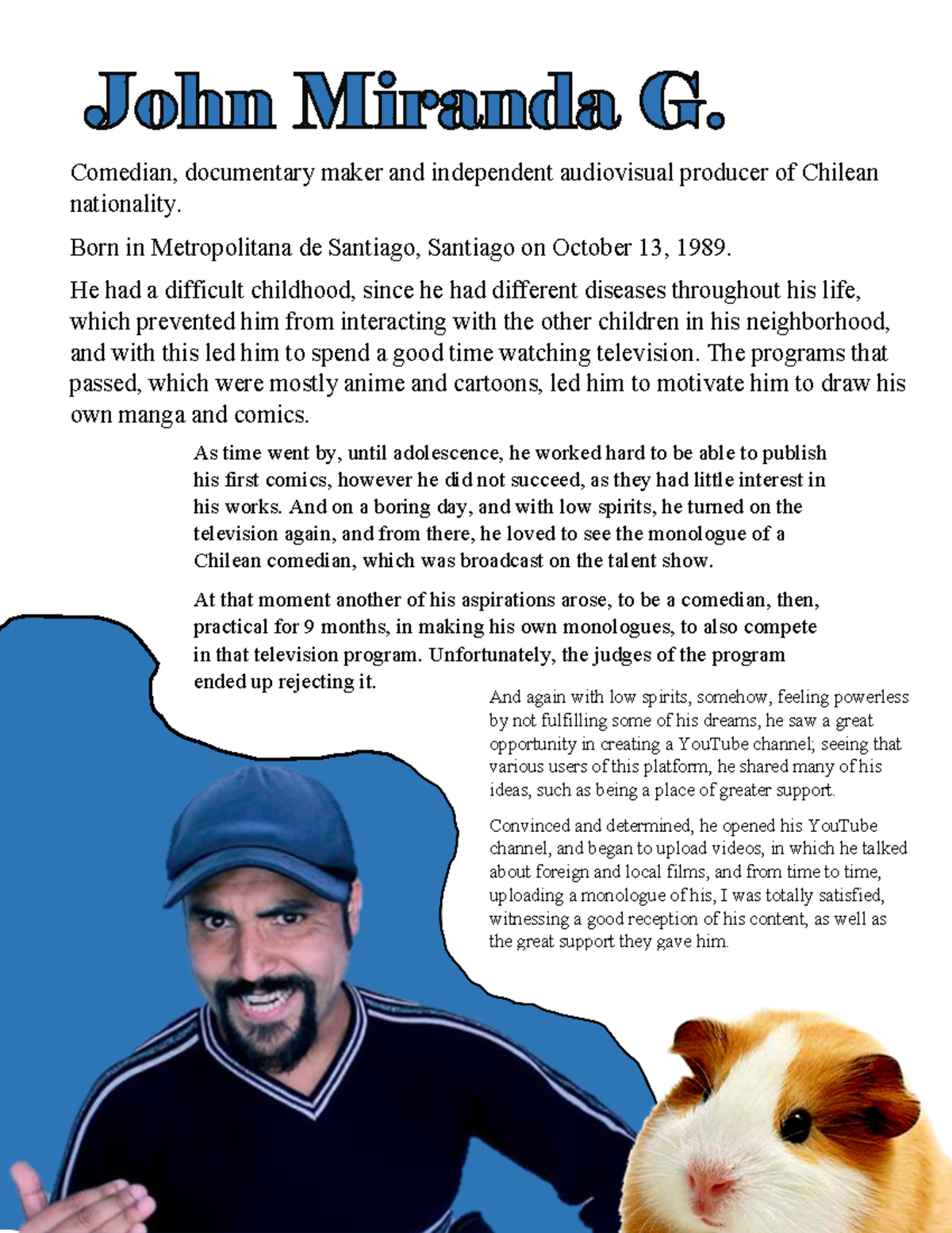 John Miranda - A biography in English of an important figure in Chilean ...