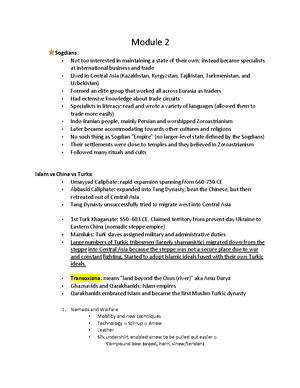 Tibetan module 1 - Module 1 What is Central Asia? • Kazakhstan ...