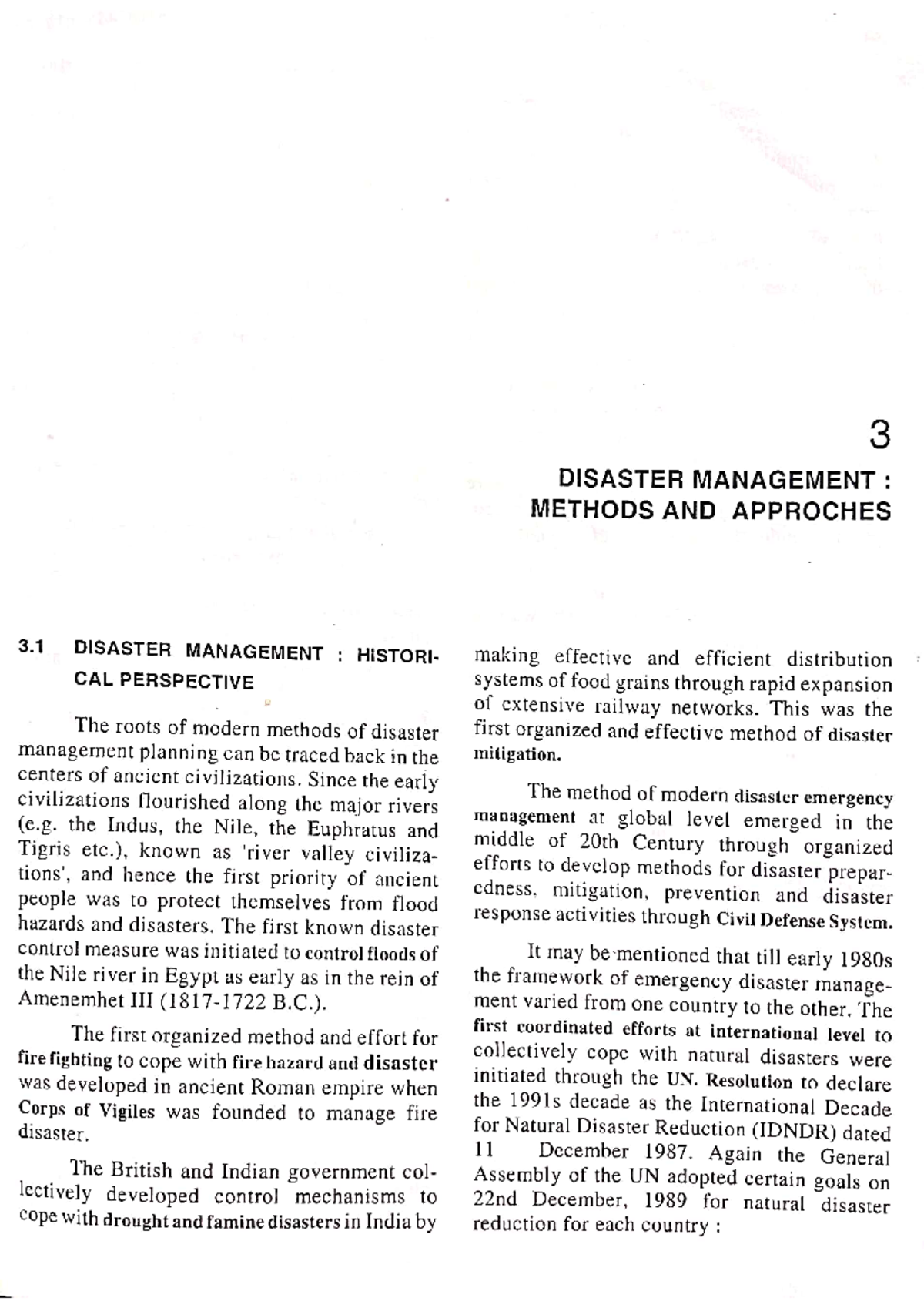 DM chapter 3 - Disaster management - Studocu