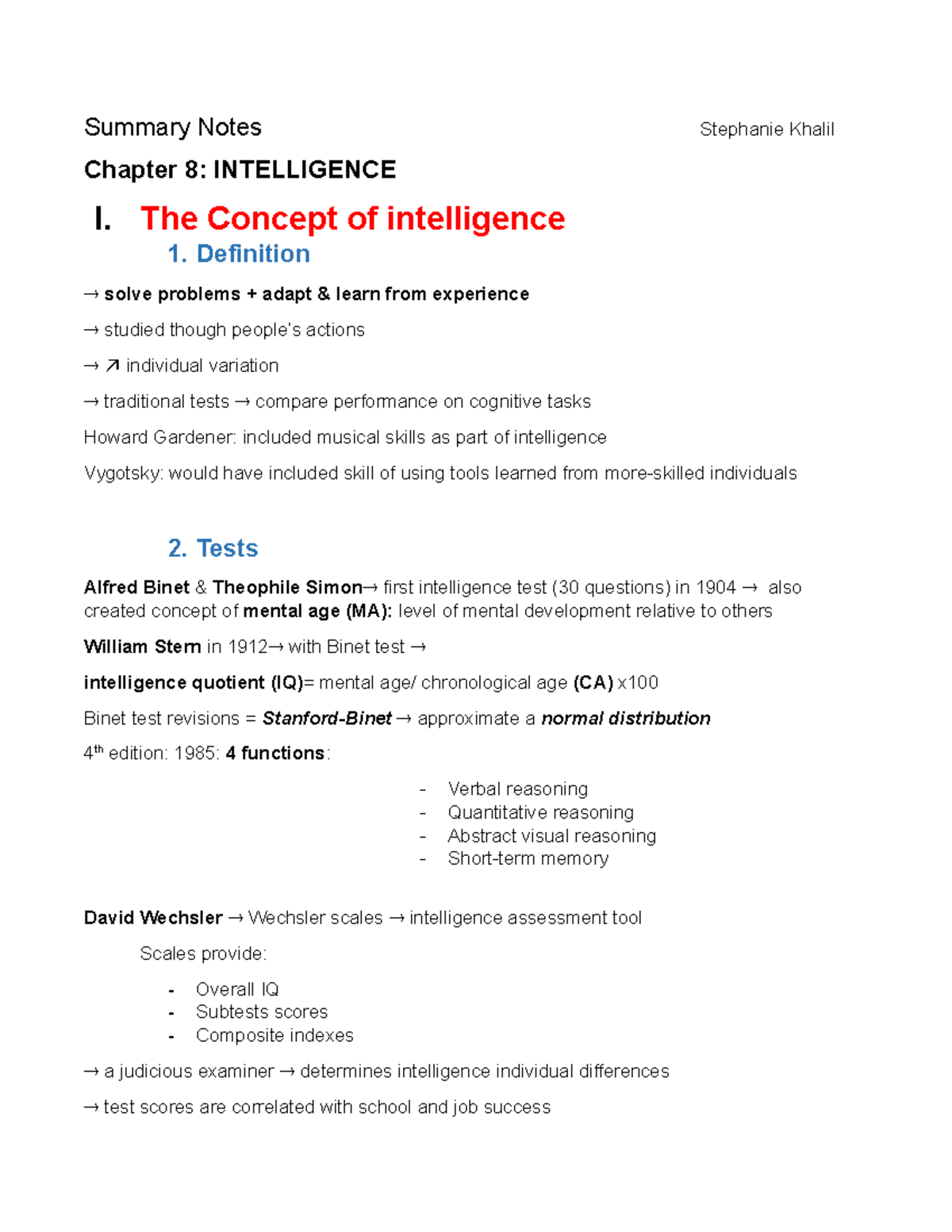 Chapter 8 - Child Development: an Introduction - Summary Notes ...