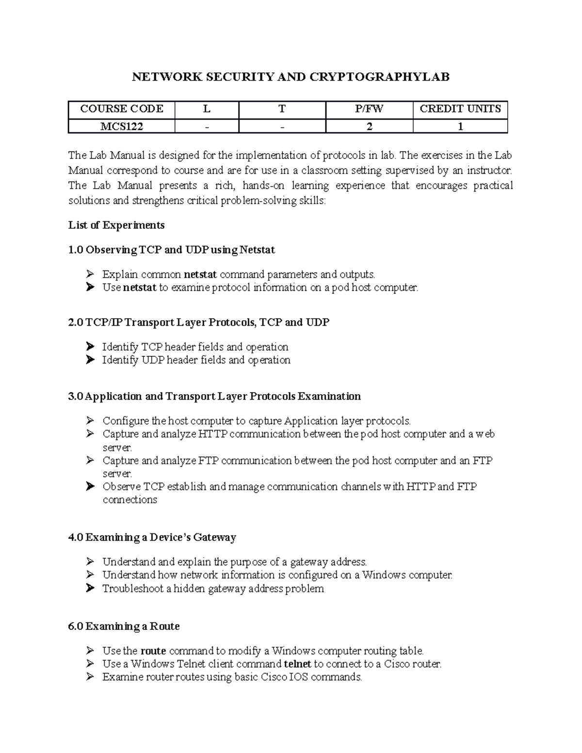 Network Security Lab Notes - NETWORK SECURITY AND CRYPTOGRAPHYLAB ...
