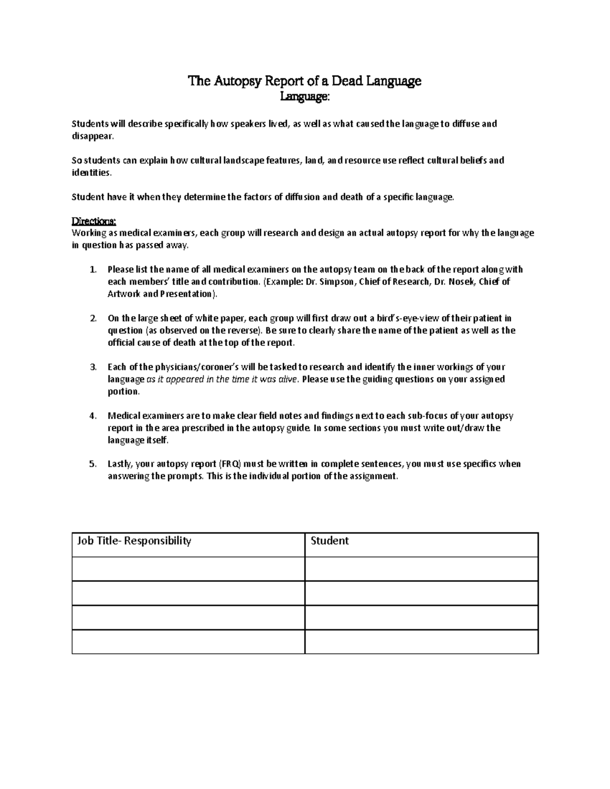 Autopsy of a dead language PDF - The Autopsy Report of a Dead Language ...