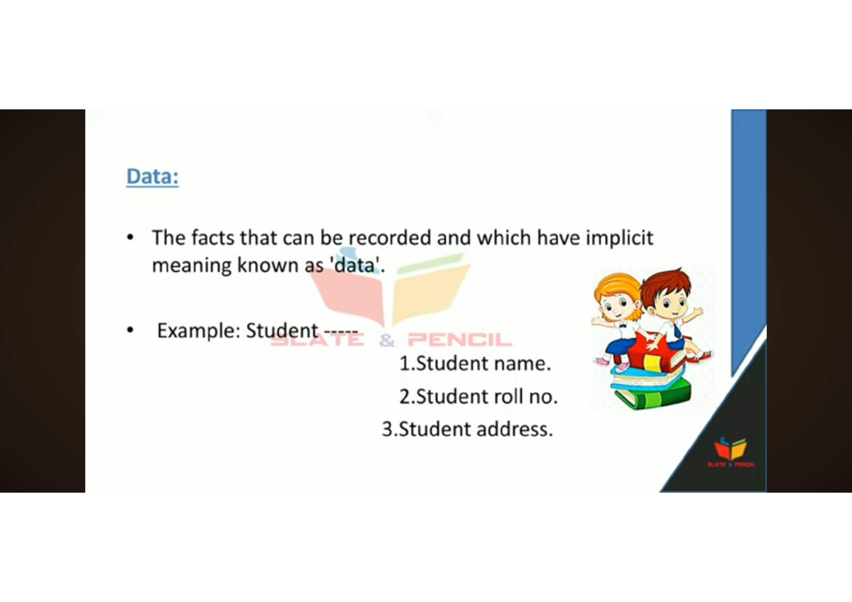 Dbms 1 - Dms let - Data: The facts that can be recorded and which have ...