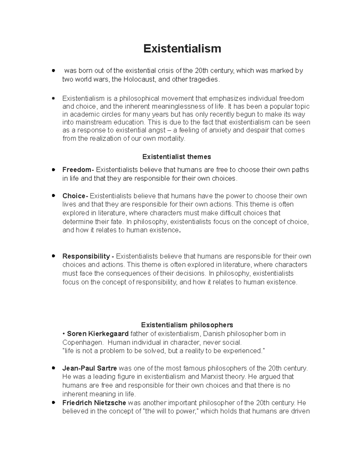 Existentialism( batua) - Existentialism was born out of the existential ...