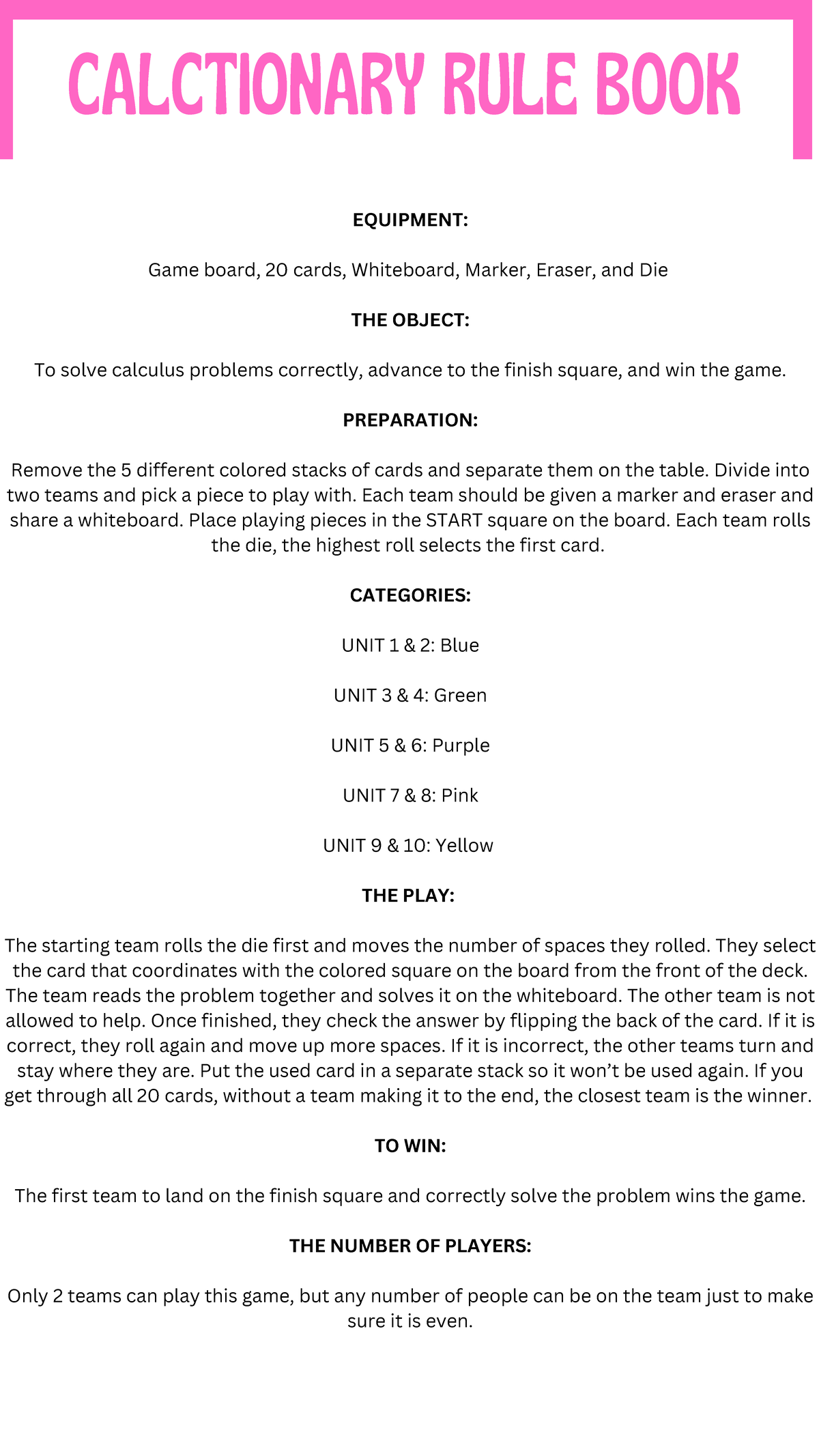 Blue & Yellow Numbered Instructions Animated Your Story - CALCTIONARY ...