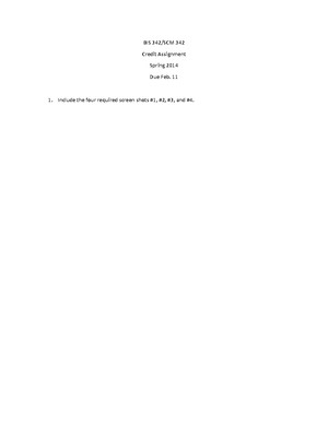 3A - Assignment 3a - BIS 342 - Project 3A 4/9/ - Studocu