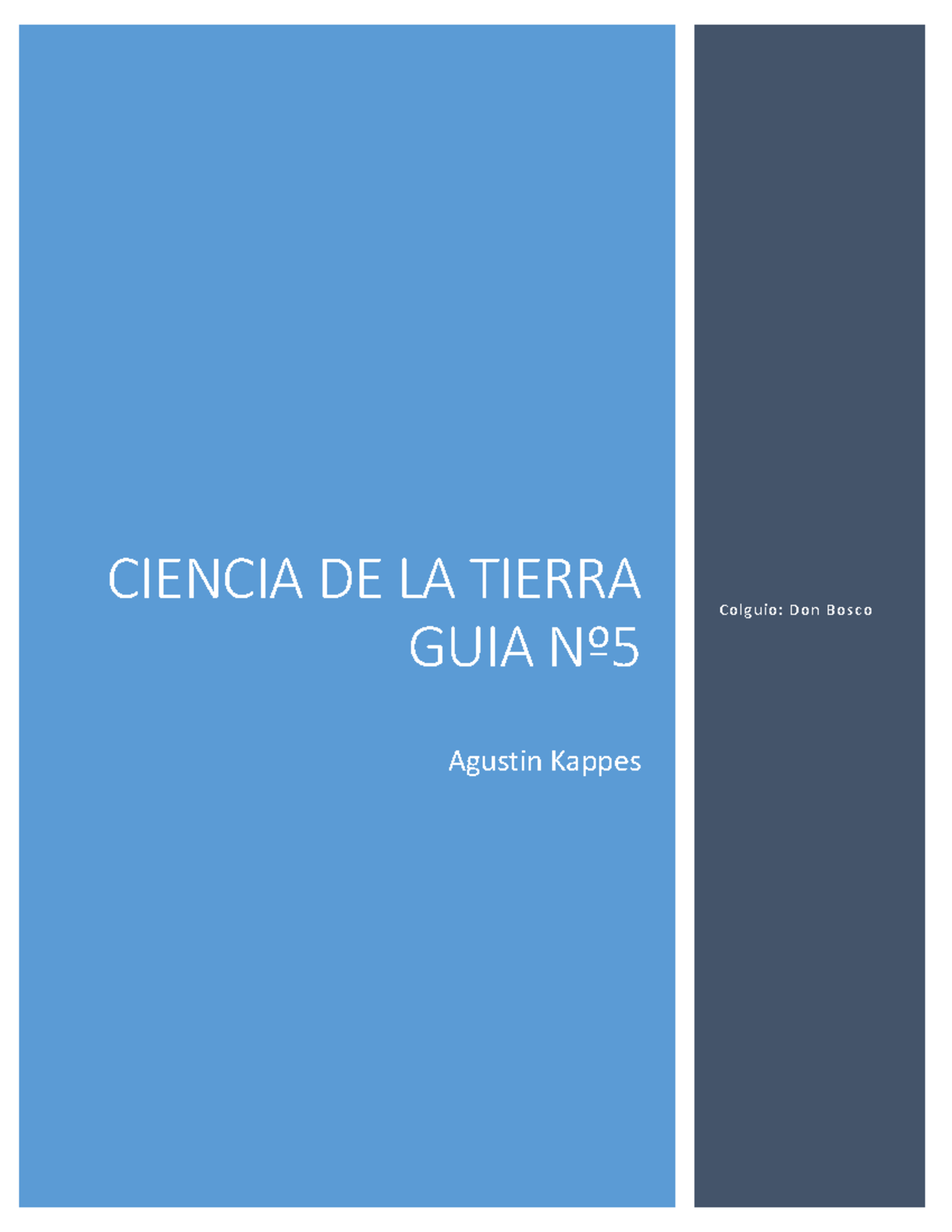 Ciencias de la tierra guia Nº5 - CIENCIA DE LA TIERRA GUIA Nº Agustin ...