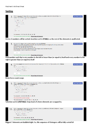 CS2040C Cheatsheet - OOP Classes Blueprint that defines properties and behavior of an object ...