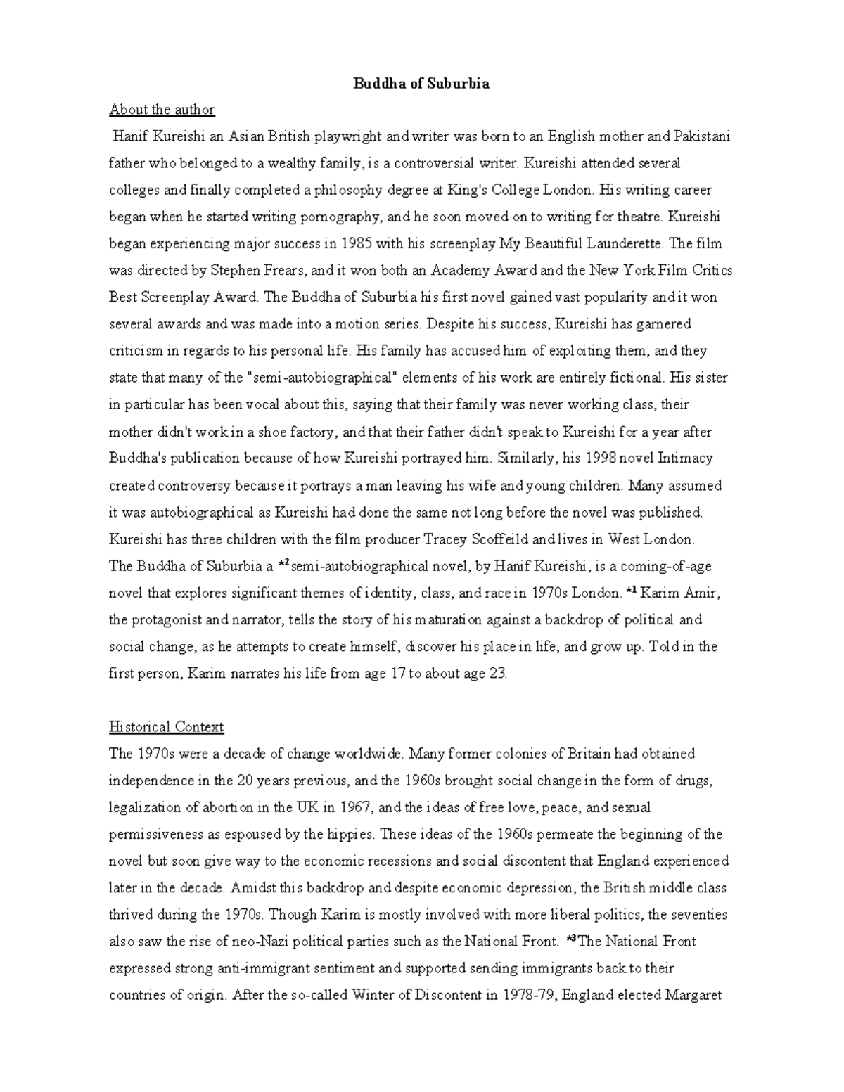 Buddha of Suburbia - Hmm): - Buddha of Suburbia About the author Hanif ...