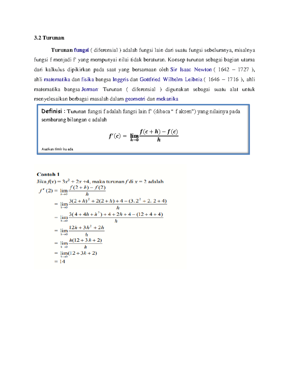 Turunan Fungsi Trigonometri Orde ke-2 Kalkulus II Sipil 2023 - 3 ...