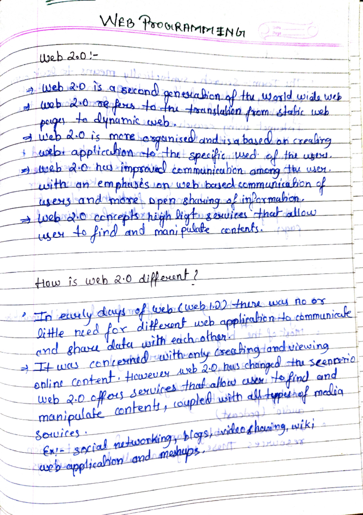 Bcs053 pdf-1 - part 1 - WeB'yoRAMMING web a:0 is azeCond genesa hon thu orld yida web ta dynamii ...