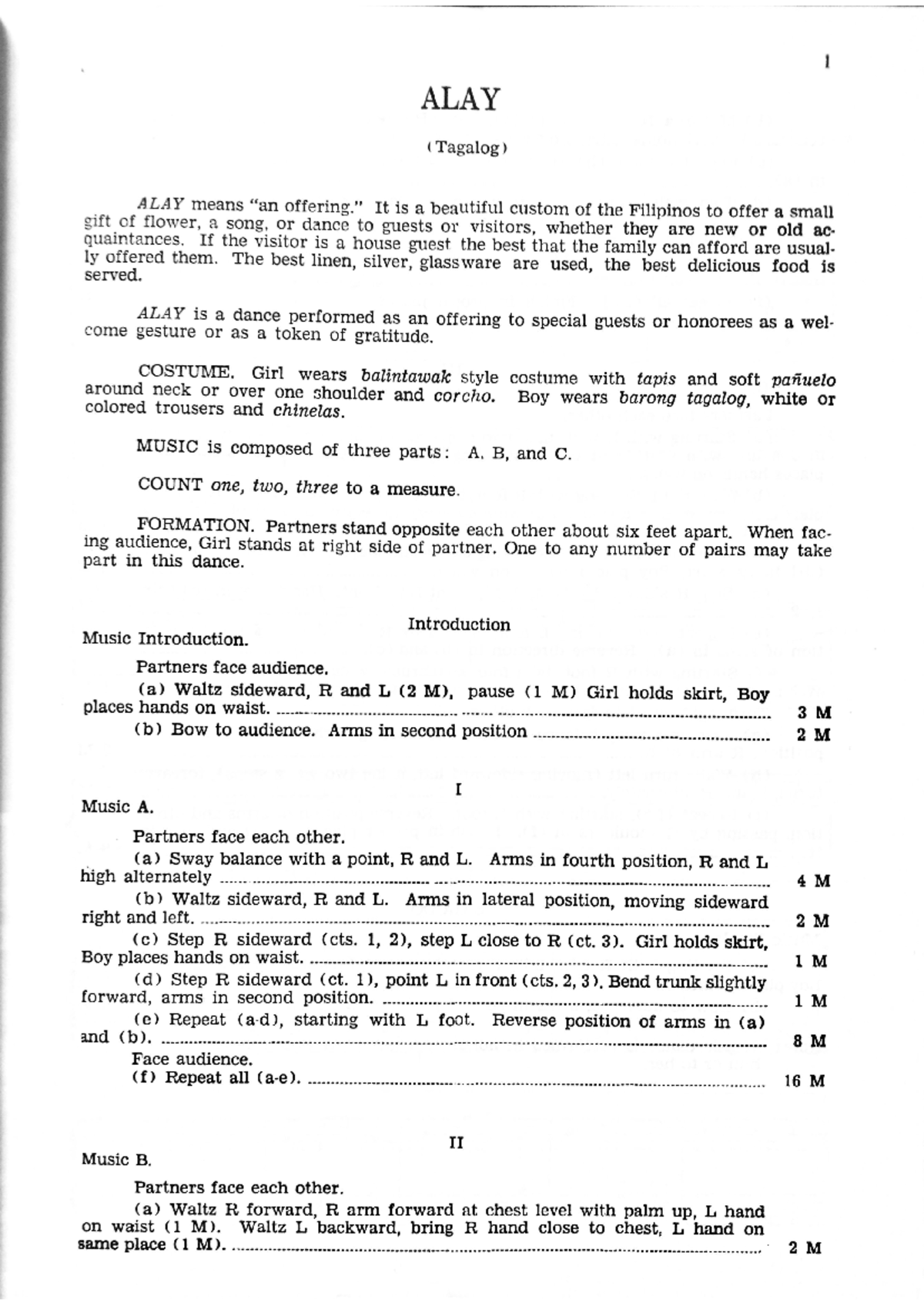 Alay - Folk dance - 1 ALAY (Tagalog) ALAY means It is a beautiful ...