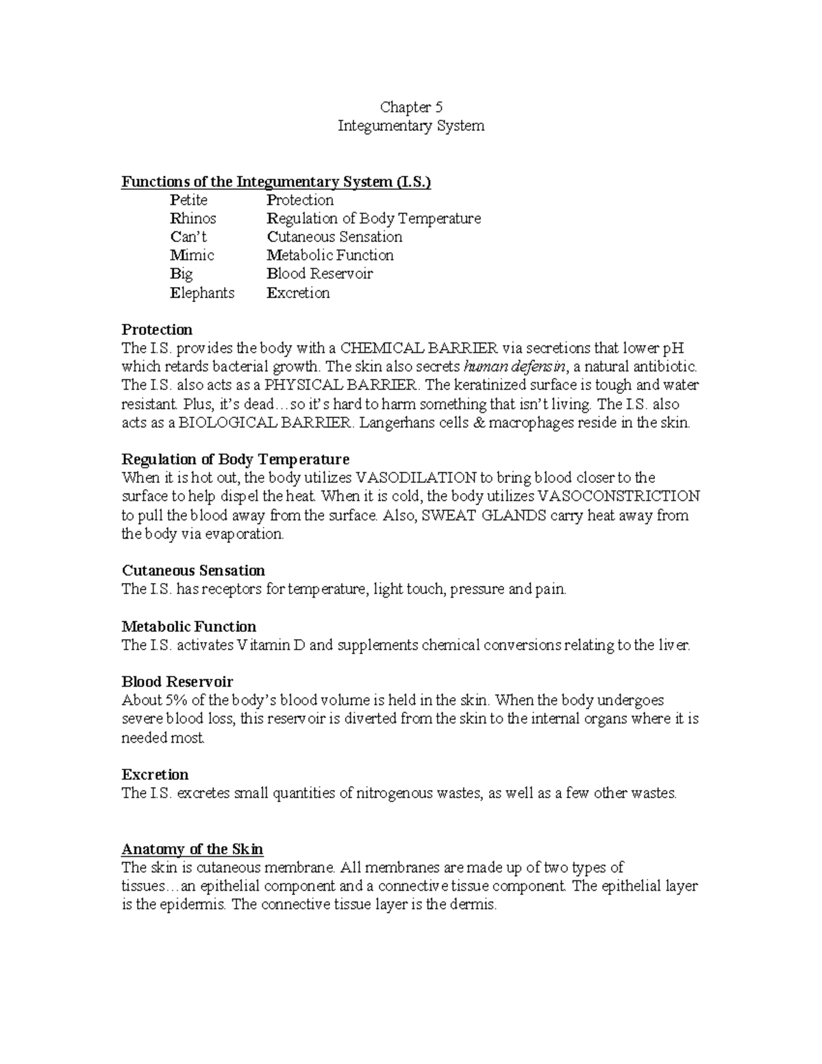 AP-5-Integumentary - integumentary pre nursing notes that can help you ...