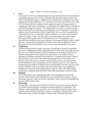 Chapter 5 Case Briefing - Shekinah Erinac May 22nd, 2022 CJL 4110 Dr ...