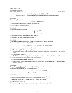 Fiche TD2 Arithmétiques L2 Maths - ISTV Licence Math ́ematiques 2 eme ...