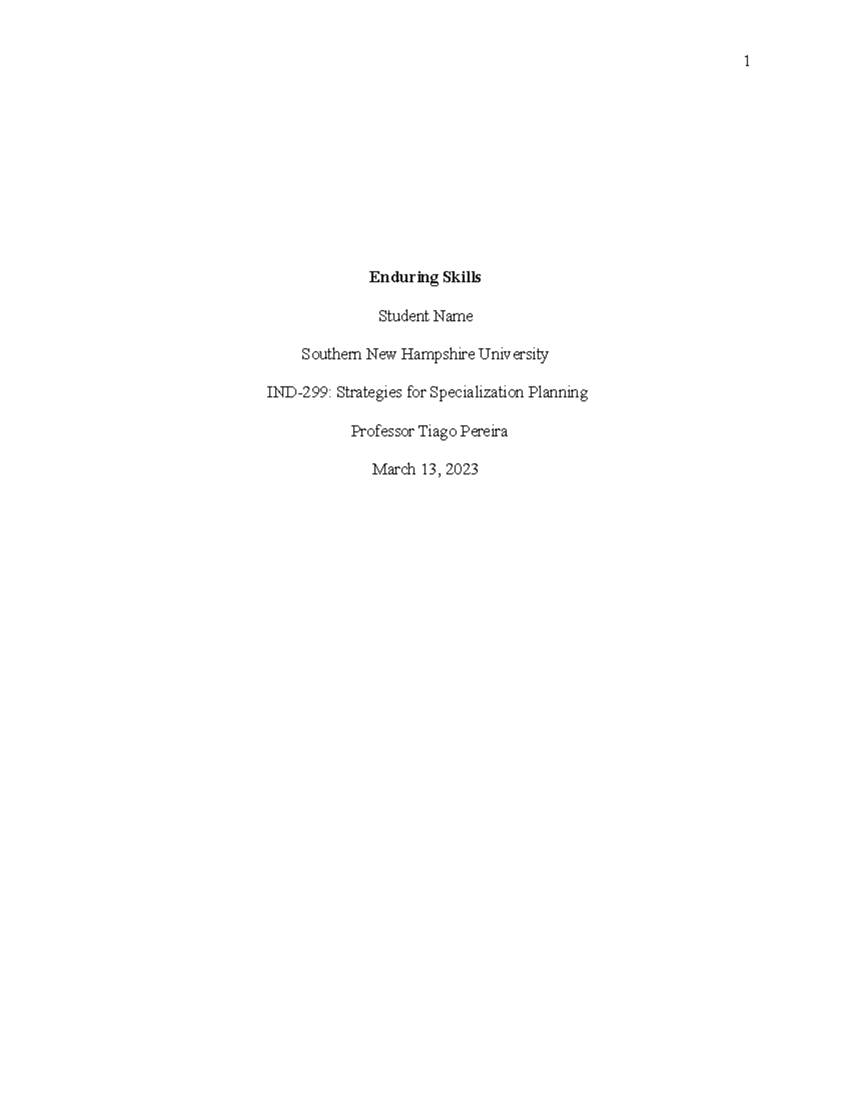 3-2 Final Project Milestone Two: Enduring Skills - Enduring Skills ...