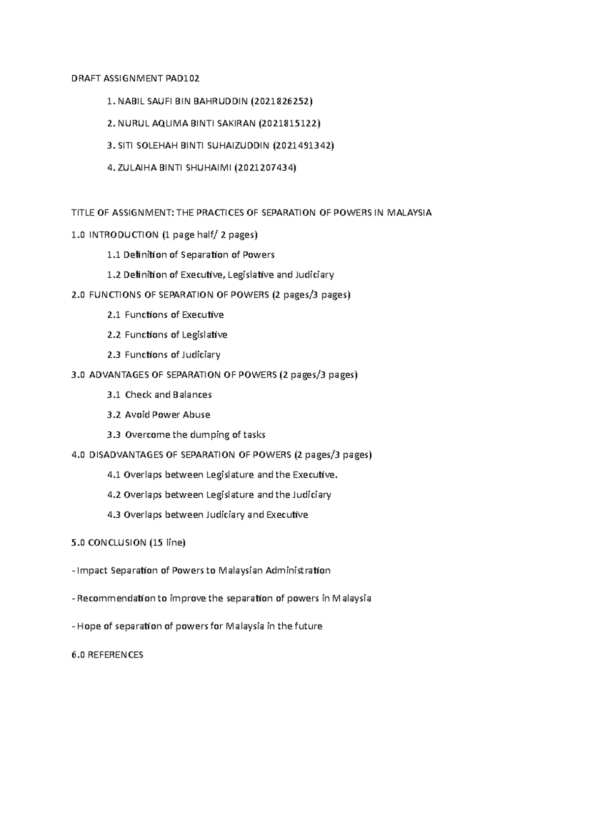Draft Assignment PAD102 Latest - DRAFT ASSIGNMENT PAD 1. NABIL SAUFI ...