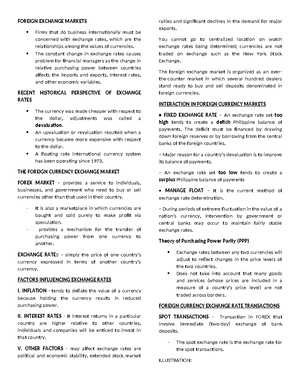 P Forex-Market - FOREIGN EXCHANGE MARKETS INTRODUCTION Most countries ...