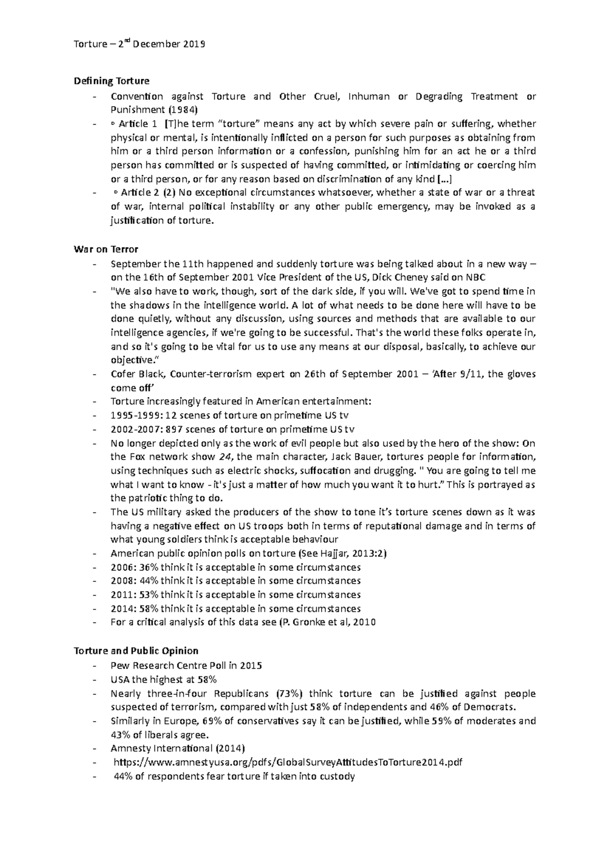 CPS Torture - All notes from the lecture including spoken word examples ...