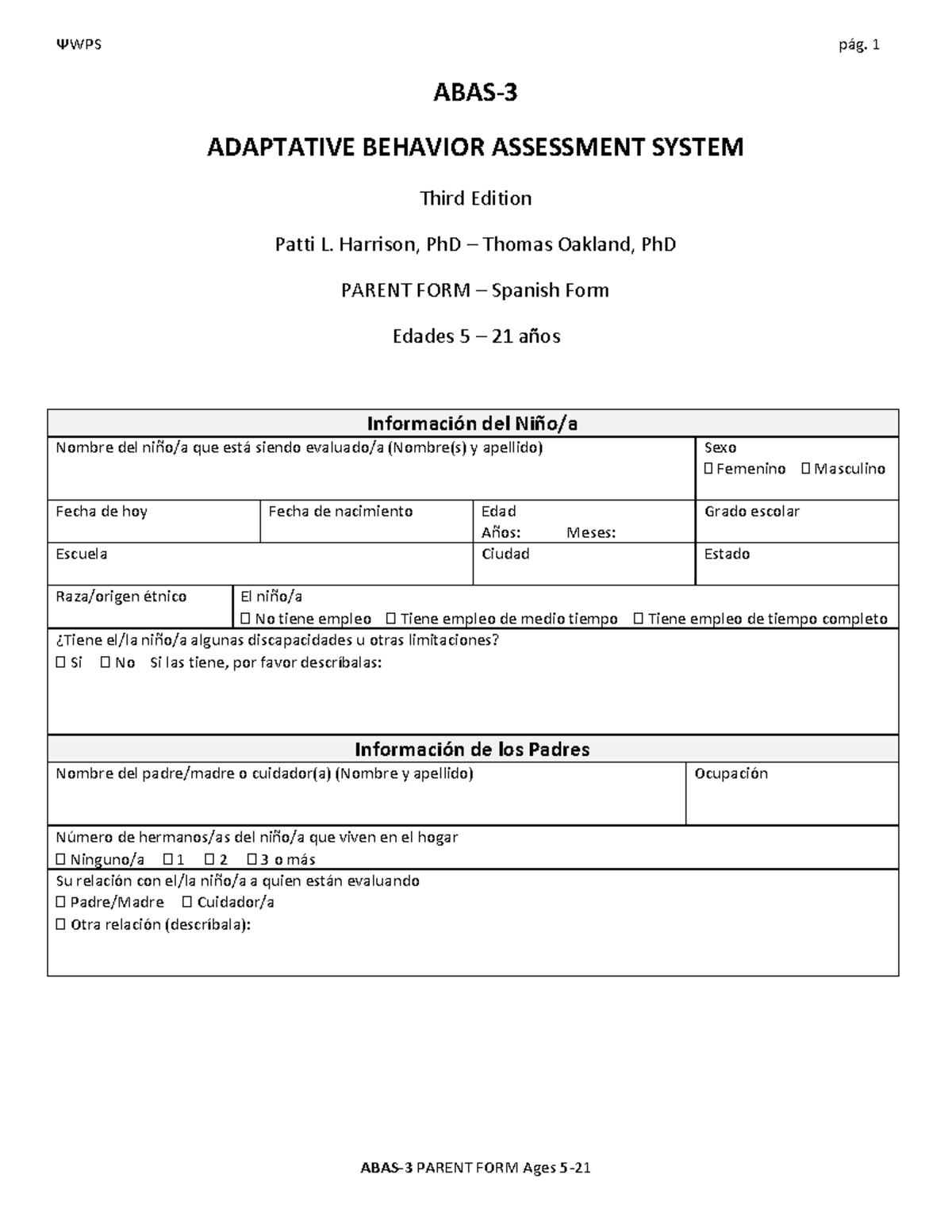 702962146 ABAS 3 5 a 21 Padres - ABAS- ADAPTATIVE BEHAVIOR ASSESSMENT ...