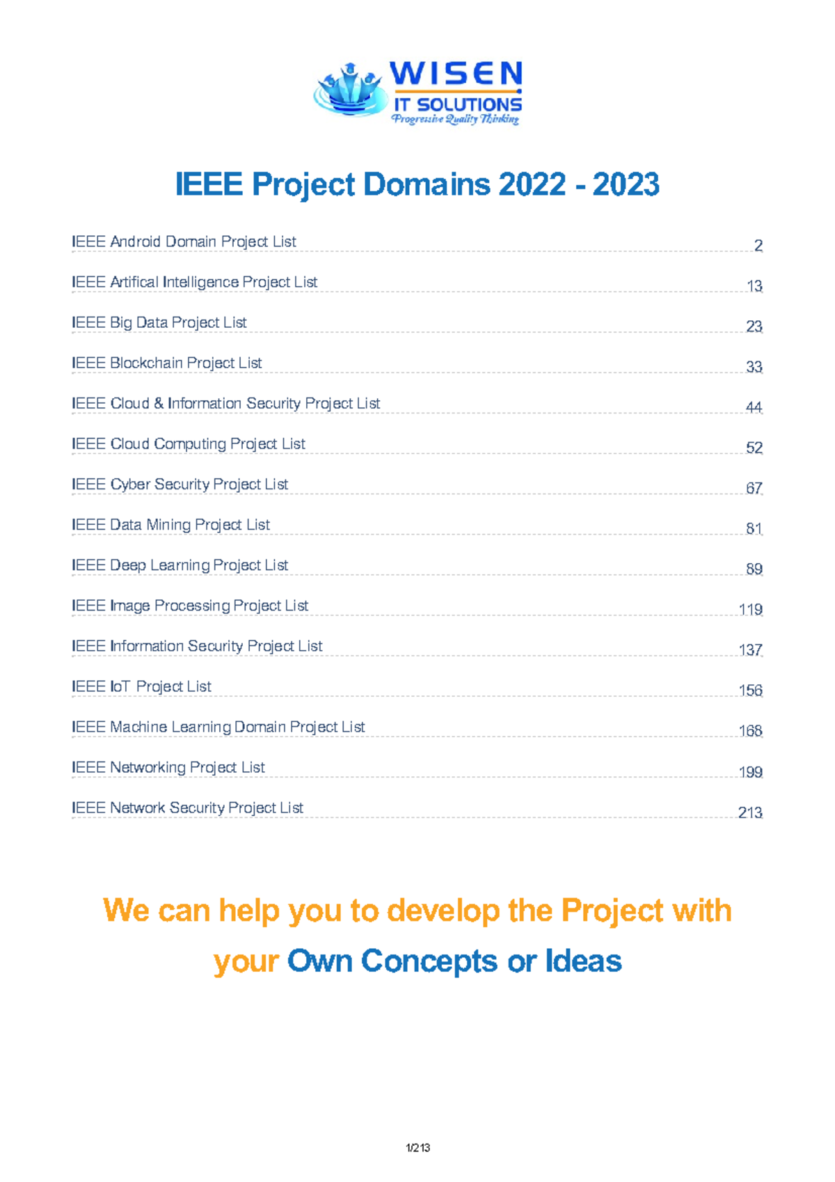 IEEE Project Titles 2022 V1 - 2 13 23 33 44 52 67 81 89 119 137 156 168 ...
