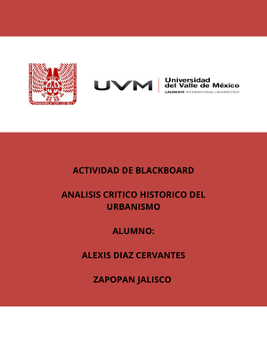 ACT 1 Historia Urbanismo - DANNA MELISSA VIVANCO CUAHONTE 110199813 ...